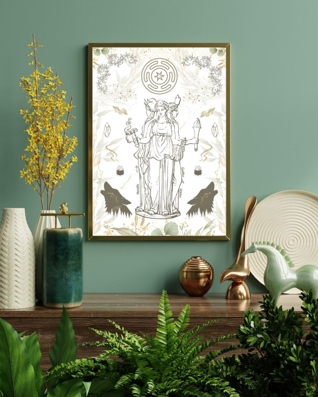 A4 Hecate Goddess of Witches Artwork - Instant Digital Download ...
