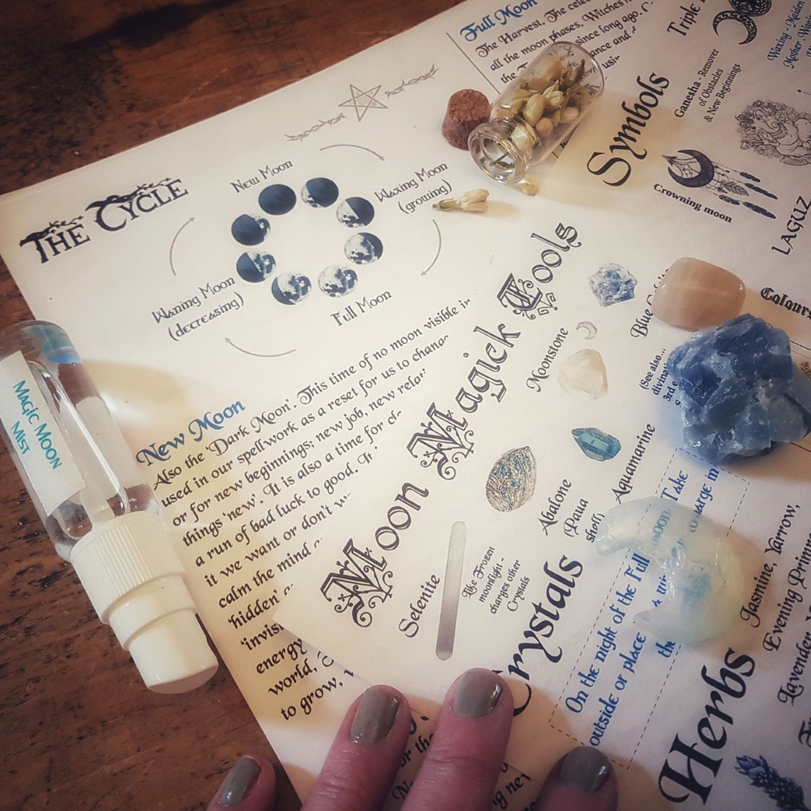 MOON MAGICK Book of Shadows A Course in Witchcraft - Etsy