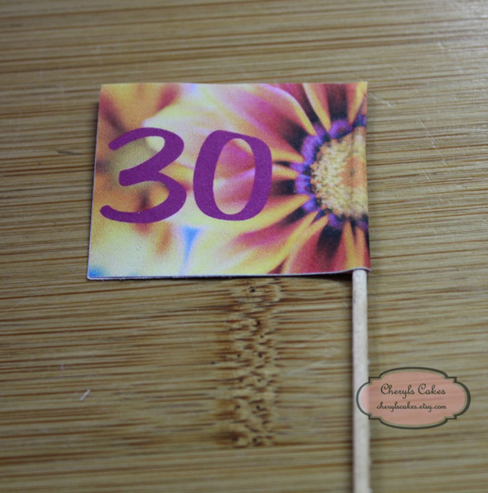 12 Personalised Cupcake Flags Sandwich Picks - Etsy UK