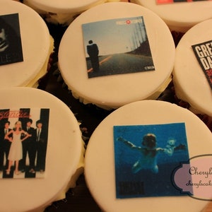 CD Album Cover Cupcake Toppers, Edible, Send Images of Your Favourite ...