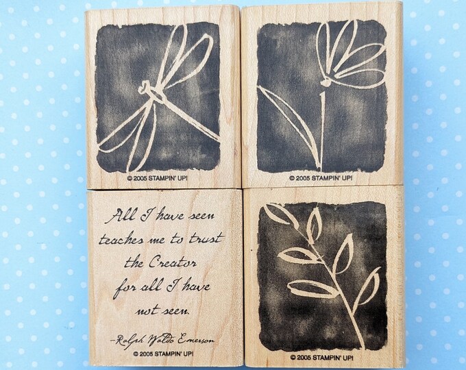 Stampin' up Retired 'all I Have Seen' Stamp Set Wood Mounted Original ...