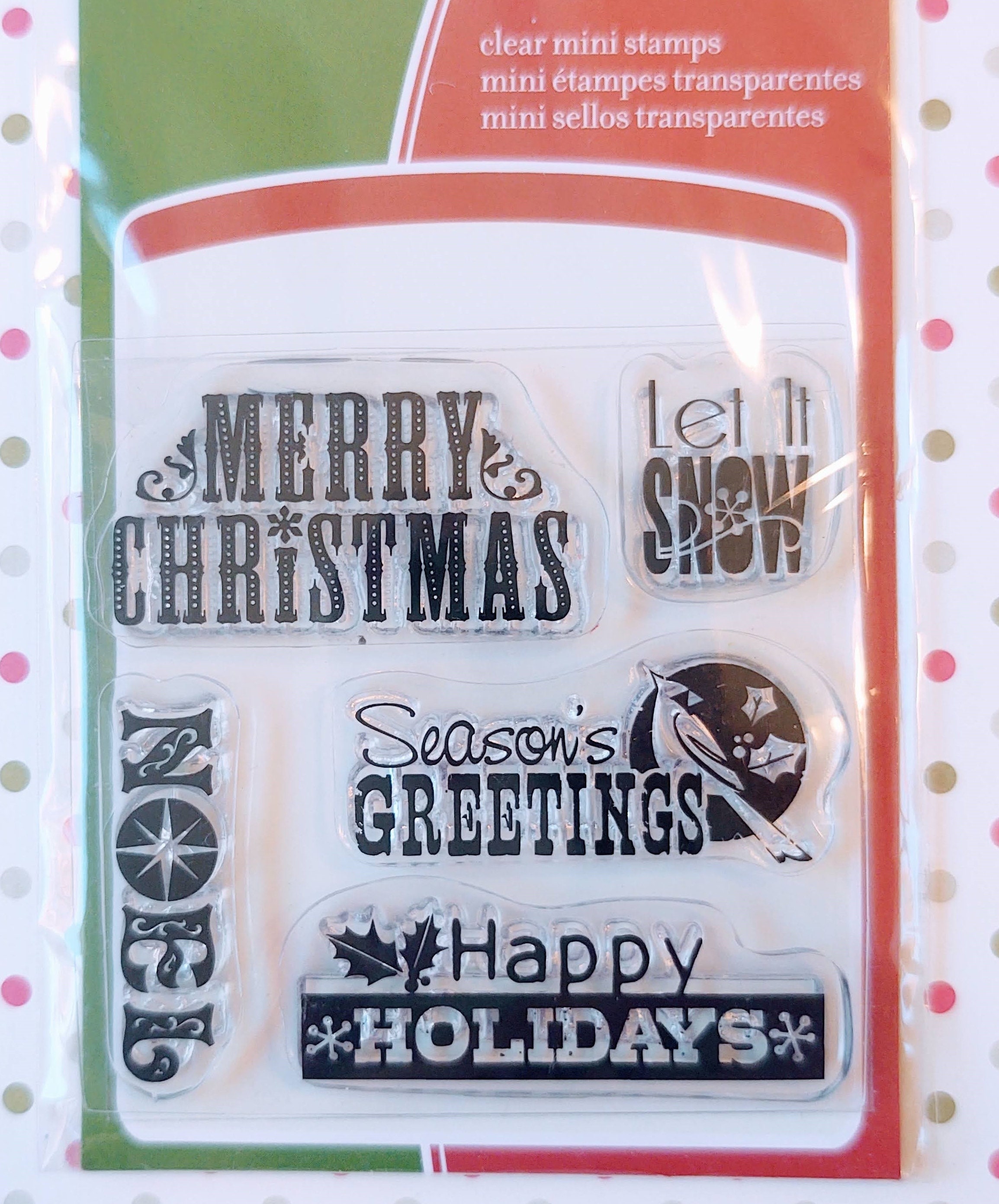 Clear Acrylic Christmas Mini Stamp Sets, Santa Cookies, Assorted ...