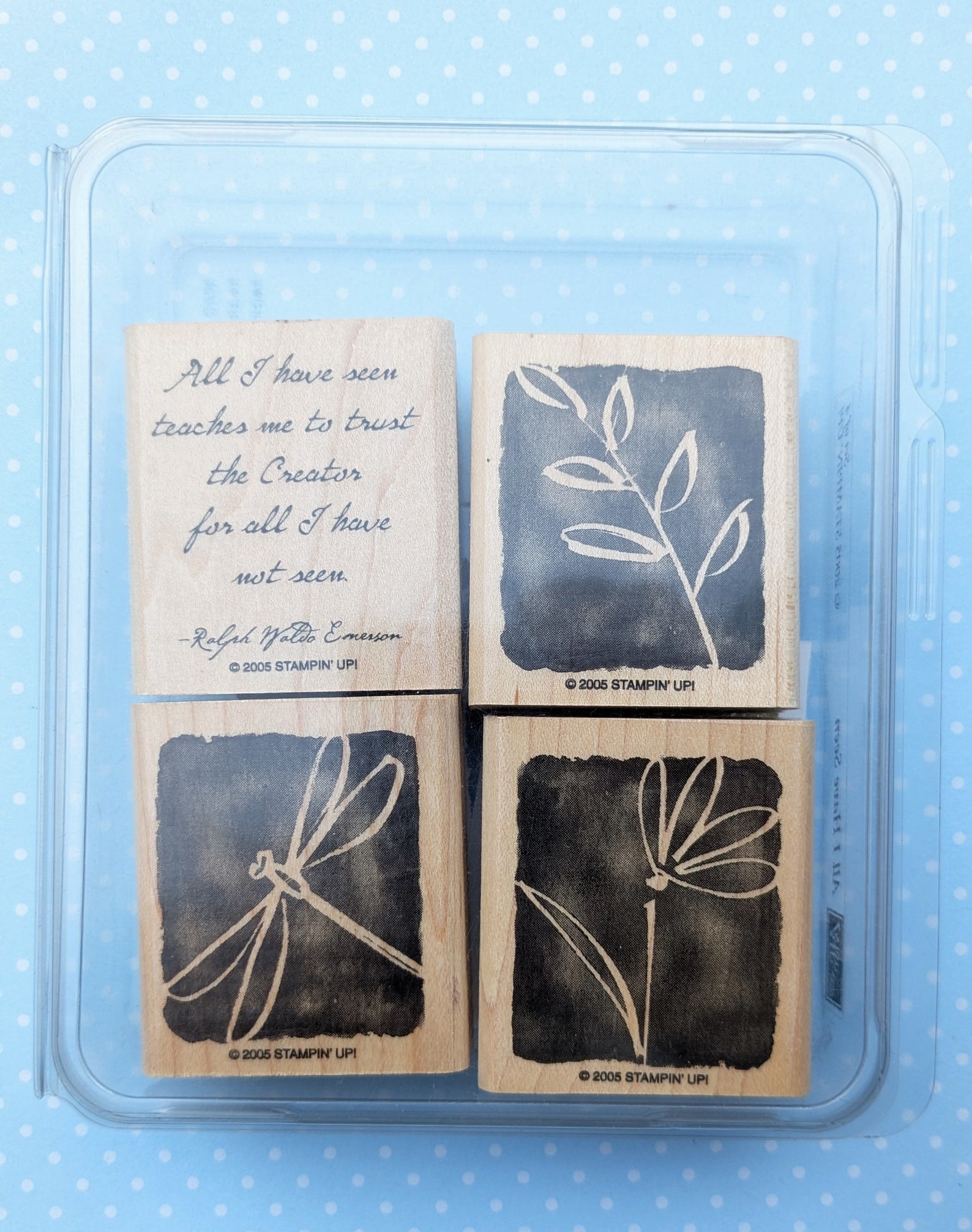Stampin' up Retired 'all I Have Seen' Stamp Set Wood Mounted Original ...