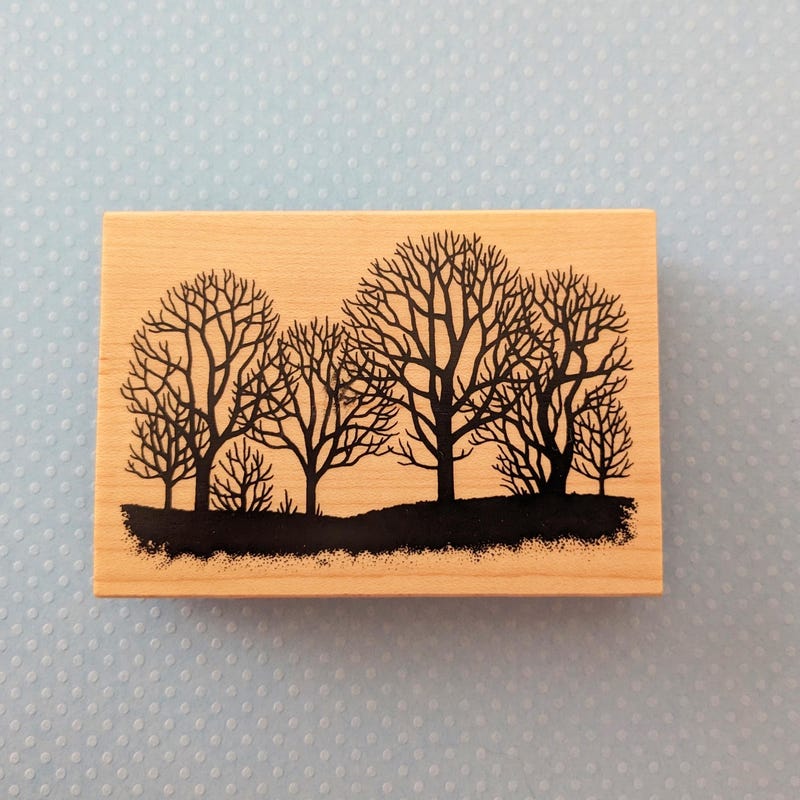 Bare Tree Stamp - Etsy