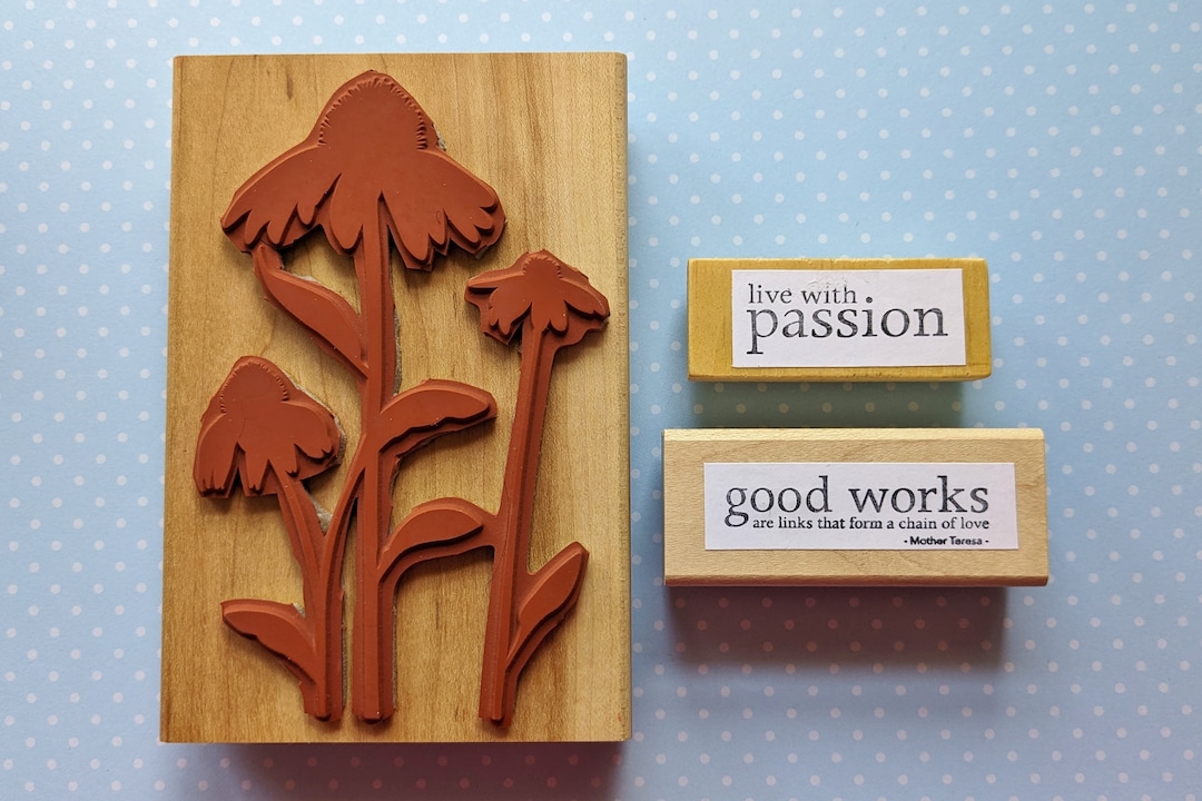 Rare Stampin' up Inspired by Nature Large Rubber Stamp - Etsy