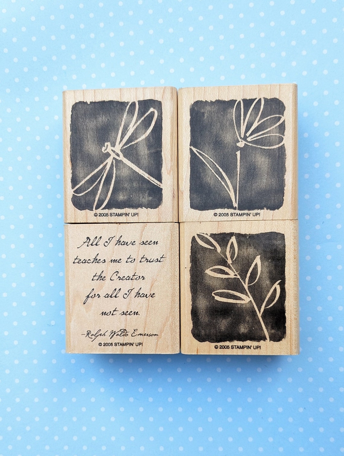 Stampin' up Retired 'all I Have Seen' Stamp Set Wood Mounted Original ...