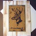 Handmade Stag Deer Card, Cork Background, Rustic Dimensional ...