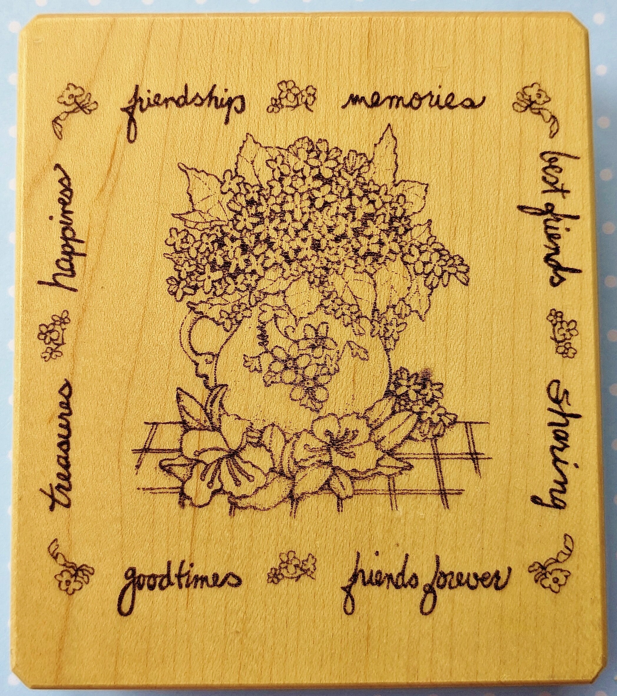 Large Rubber Stamp Friendship Bouquet, Inkadinkado, Jacki Frerichs ...