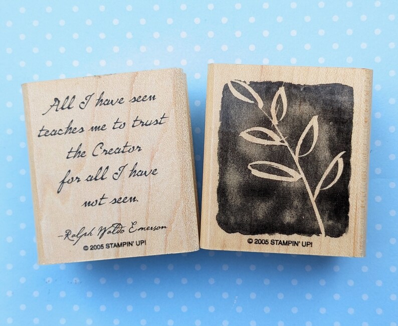 Stampin' up Retired 'all I Have Seen' Stamp Set Wood Mounted Original ...
