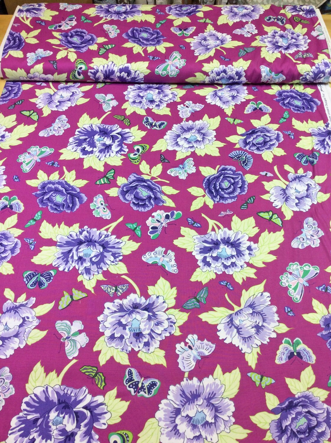 Philip Jacobs "snow Leopard Designs" Peony & Butterfly PWSL023 Serene ...