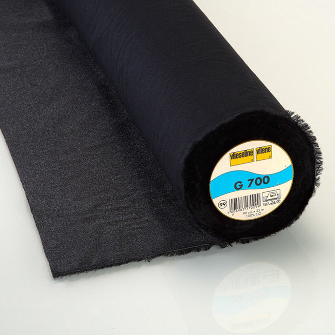 Half Metre G700 Vlieseline® Vilene® Black Iron on Fusible Pure Cotton ...