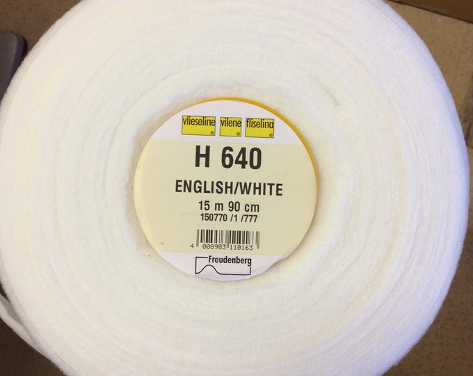 Half Metre Vlieseline® Vilene® Iron on Fusible Volume Fleece Stabiliser Interfacing Wadding H640 ...
