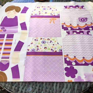 Dress up Days Doll Panel P2926 by Doohiky Designs for Riley Blake 60 Cm ...