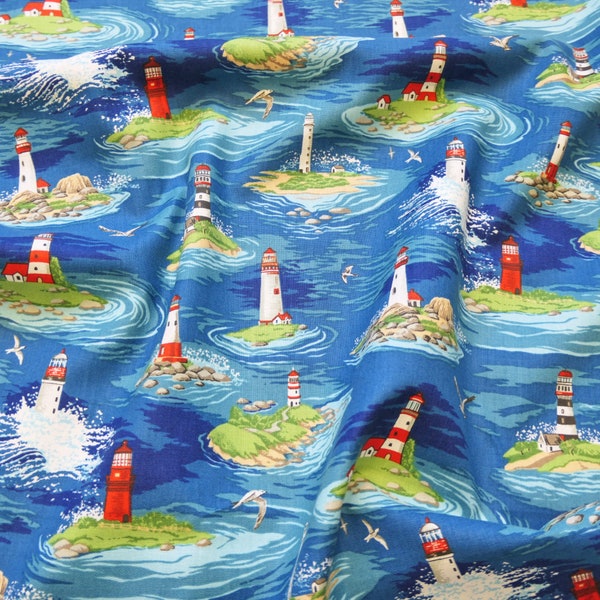 Lighthouse Fabric - Etsy