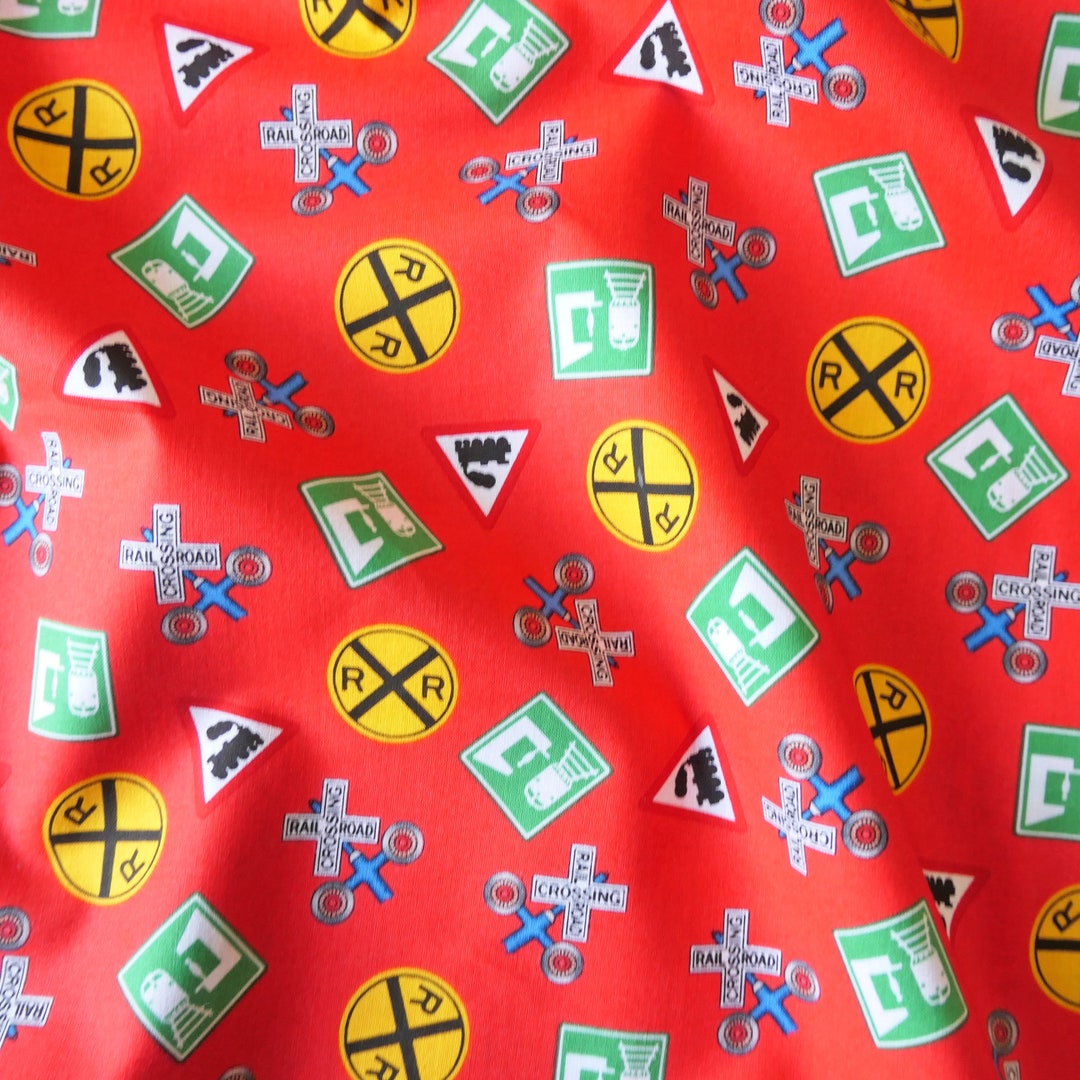 Choo Choo You Train Signs Y0798-4 Red Clothworks Childrens - Etsy