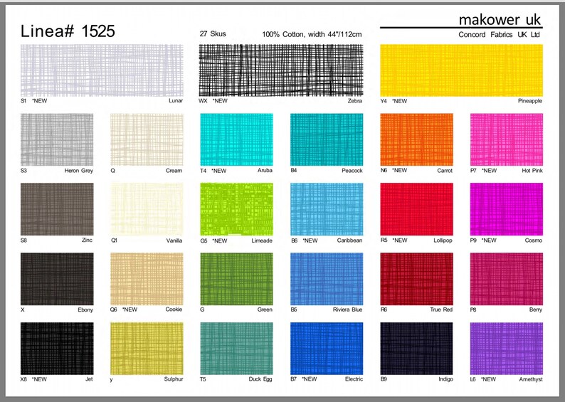Zebra 1525_WX NEW Makower Linea Basics Around the World Tone - Etsy UK