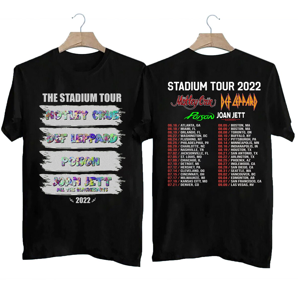Stadium Tour Shirt, Joan Jett 2022 Stadium Tour Shirt