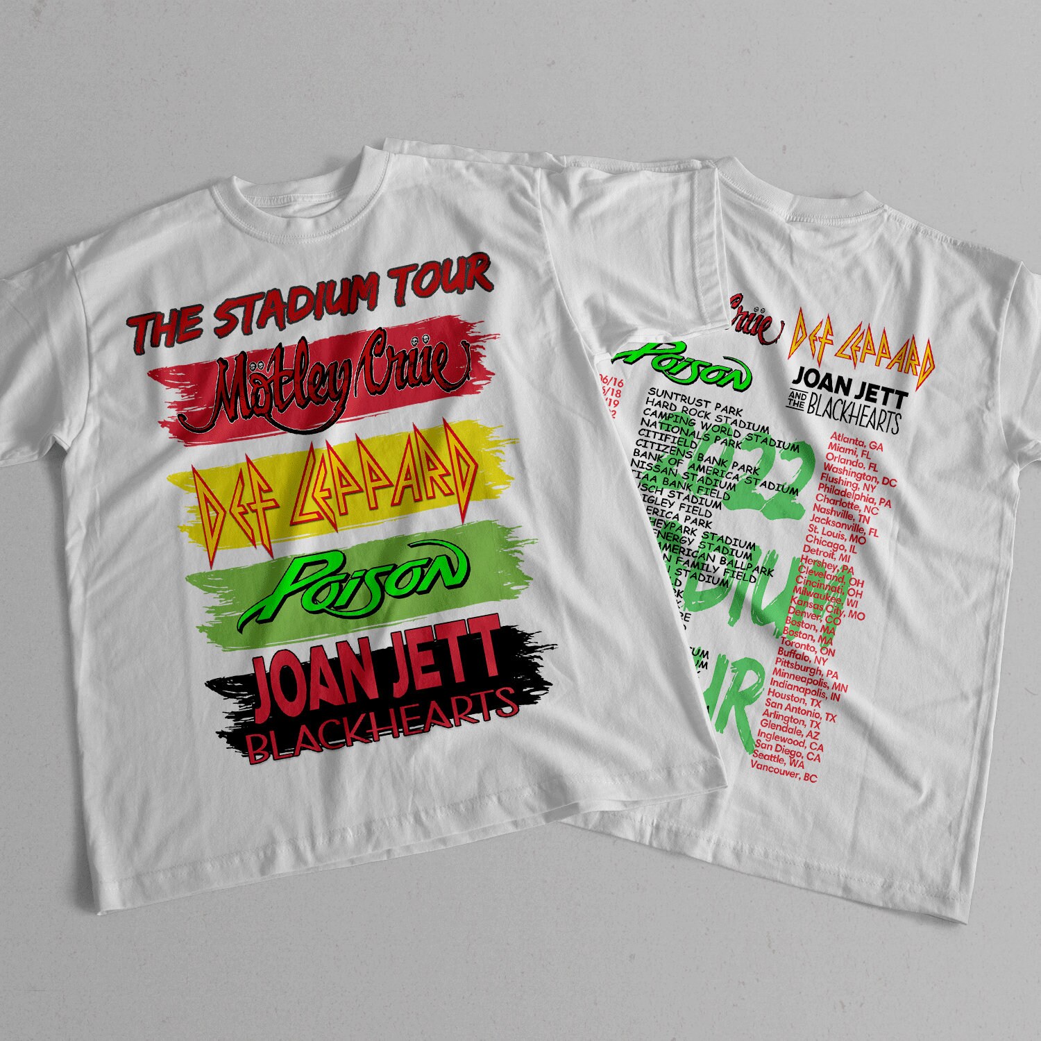 Motley Crue Stadium Tour Shirt, Joan Jett 2022 Stadium Tour Shirt ...