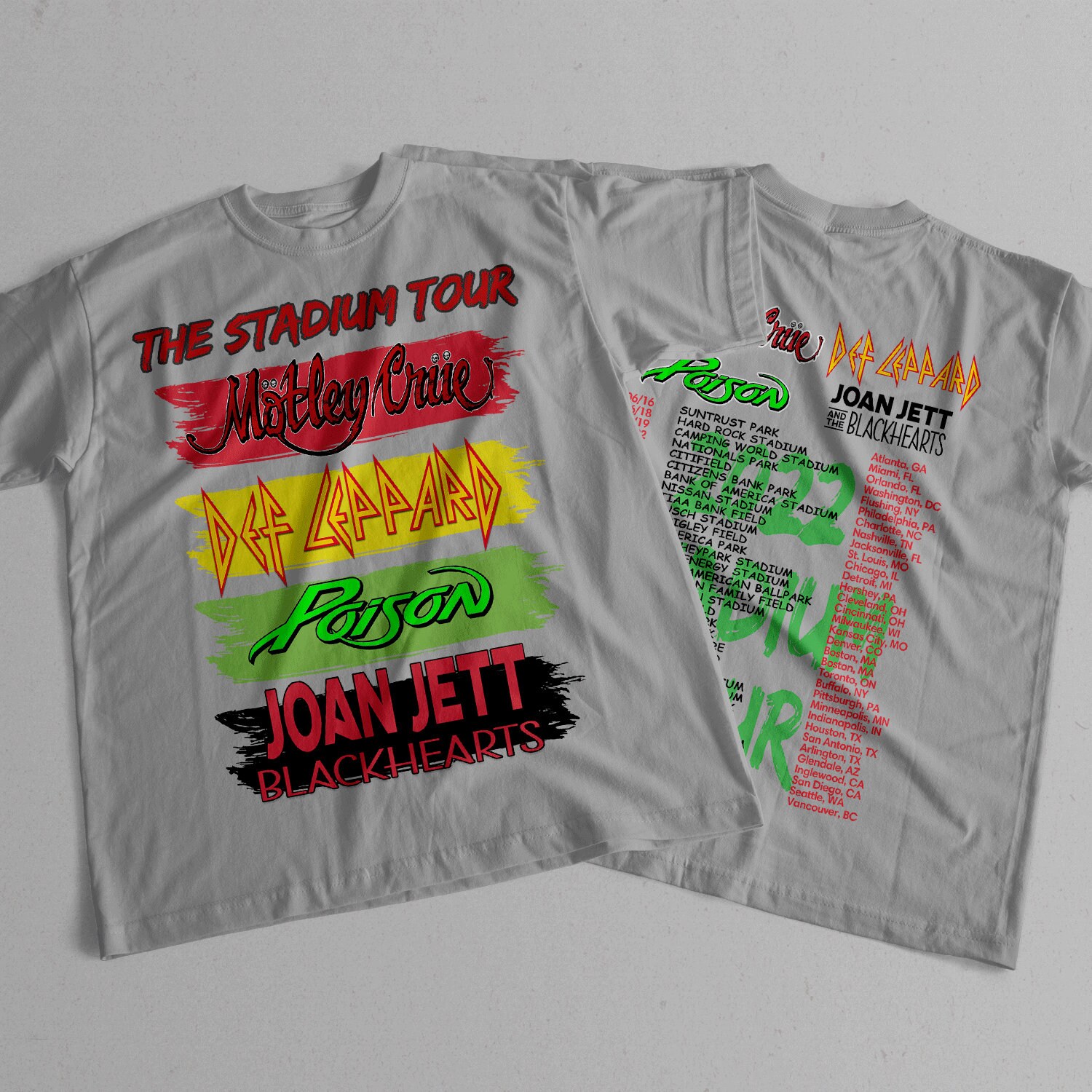 Motley Crue Stadium Tour Shirt, Joan Jett 2022 Stadium Tour Shirt ...