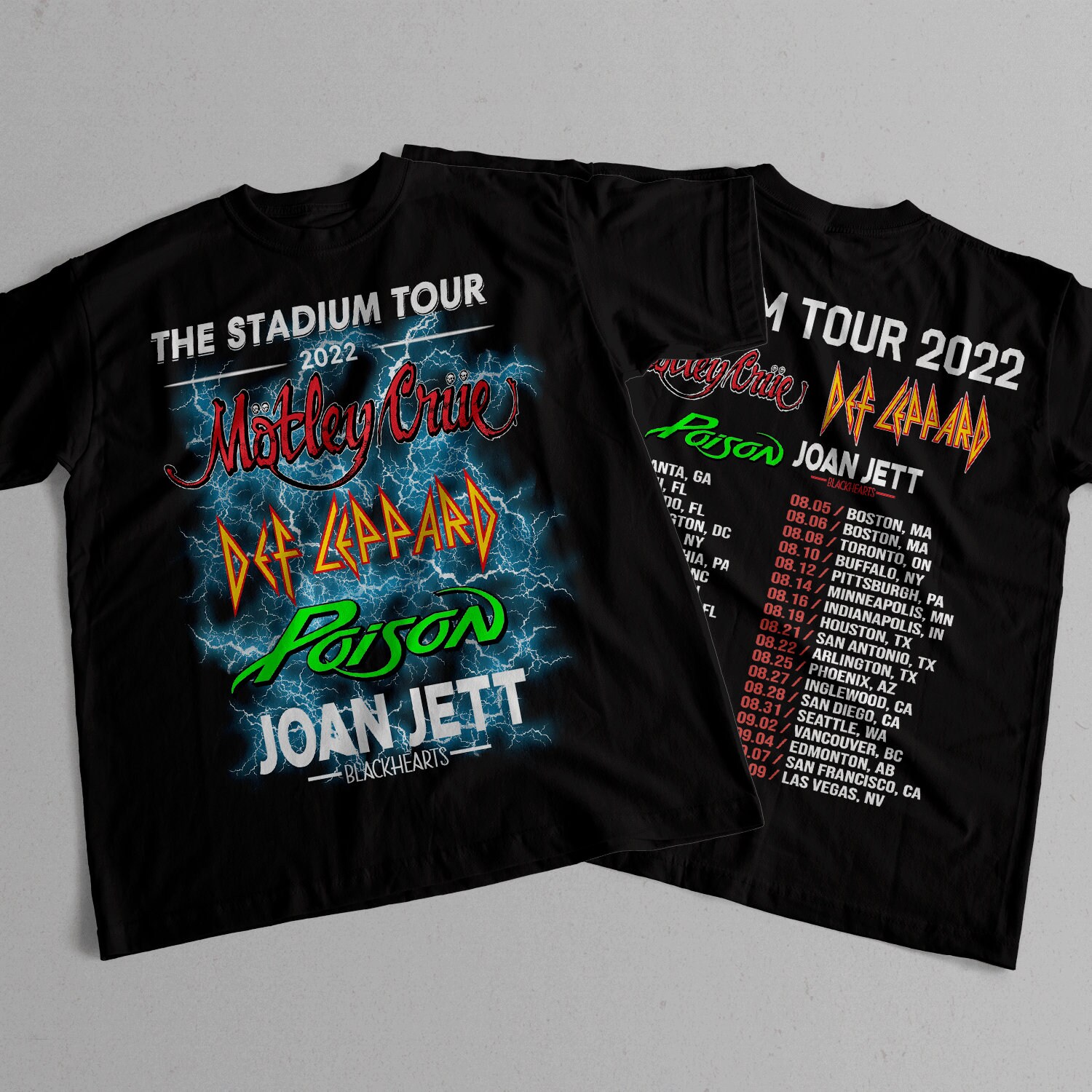Motley Crue Stadium Tour Shirt Joan Jett 2022 Stadium Tour by Gerard ...