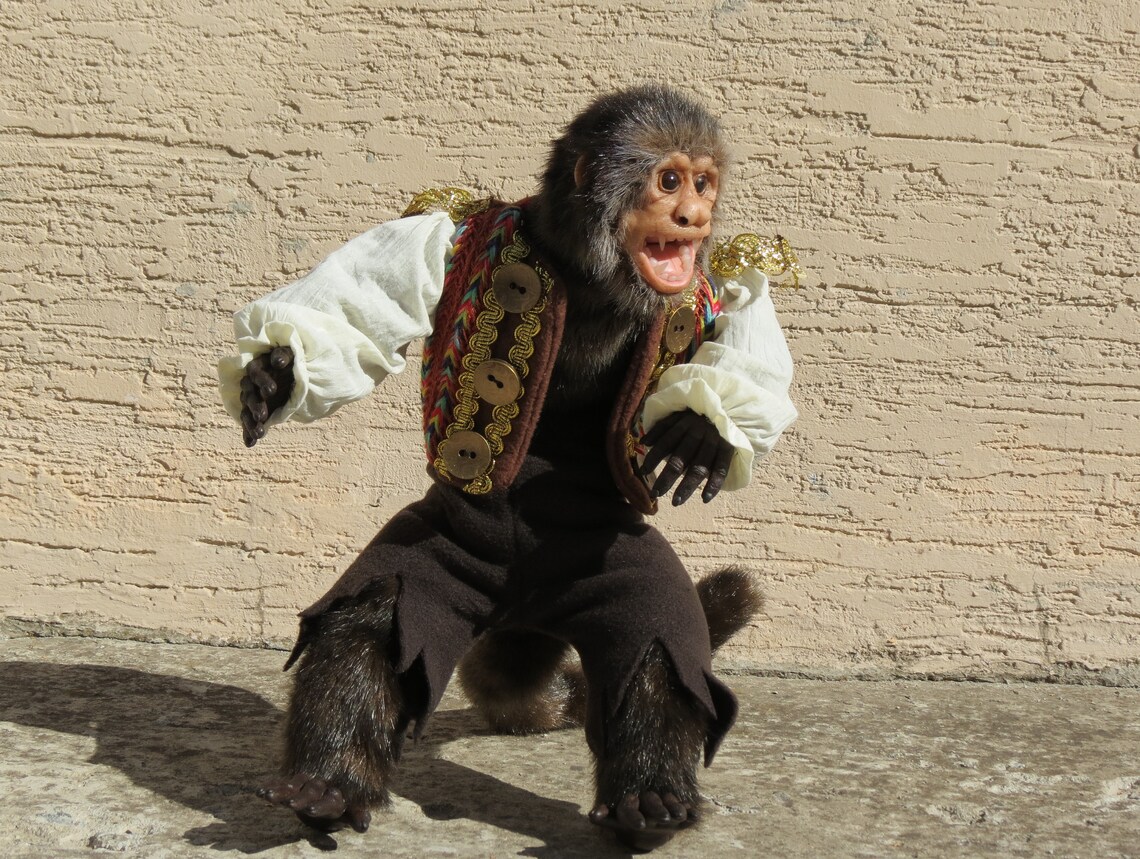 Jack el Mono de Piratas del Caribe Poseable muñeca ooak arte | Etsy