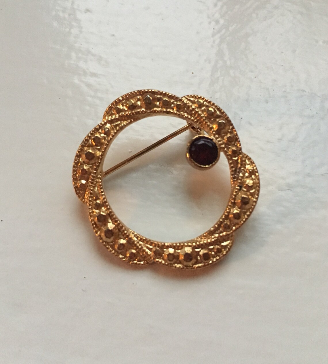 Vintage Circle Pin - Etsy