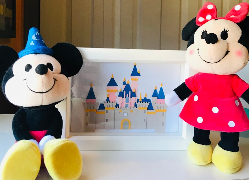 Disneyland Castle Paper Cut Art | Etsy