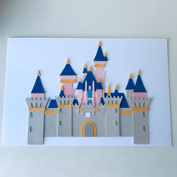 Disneyland Castle Paper Cut Art - Etsy