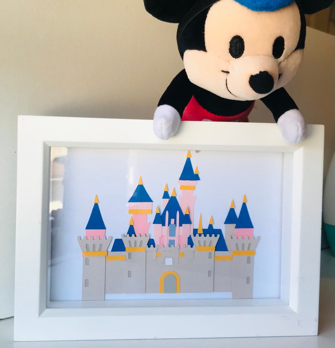 Disneyland Castle Paper Cut Art | Etsy