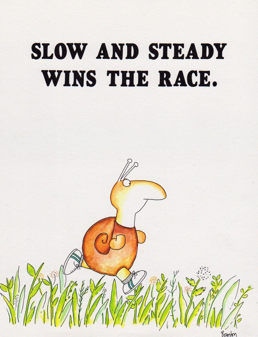 Aesop's Fable slow & Steady Wins the Race Sandra Boynton Proverb ...
