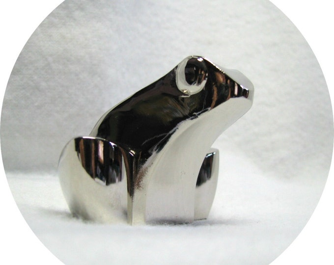 DANSK Frog Paperweight Gunnar Cyren GC Silverplate Animal - Etsy