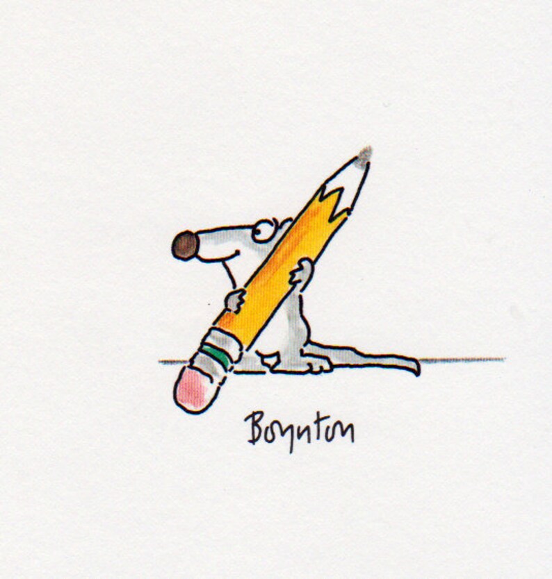 SANDRA BOYNTON cat Chases Mouse Erases Framed 8x10 - Etsy