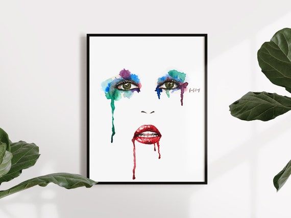 Watercolor Drip Painting