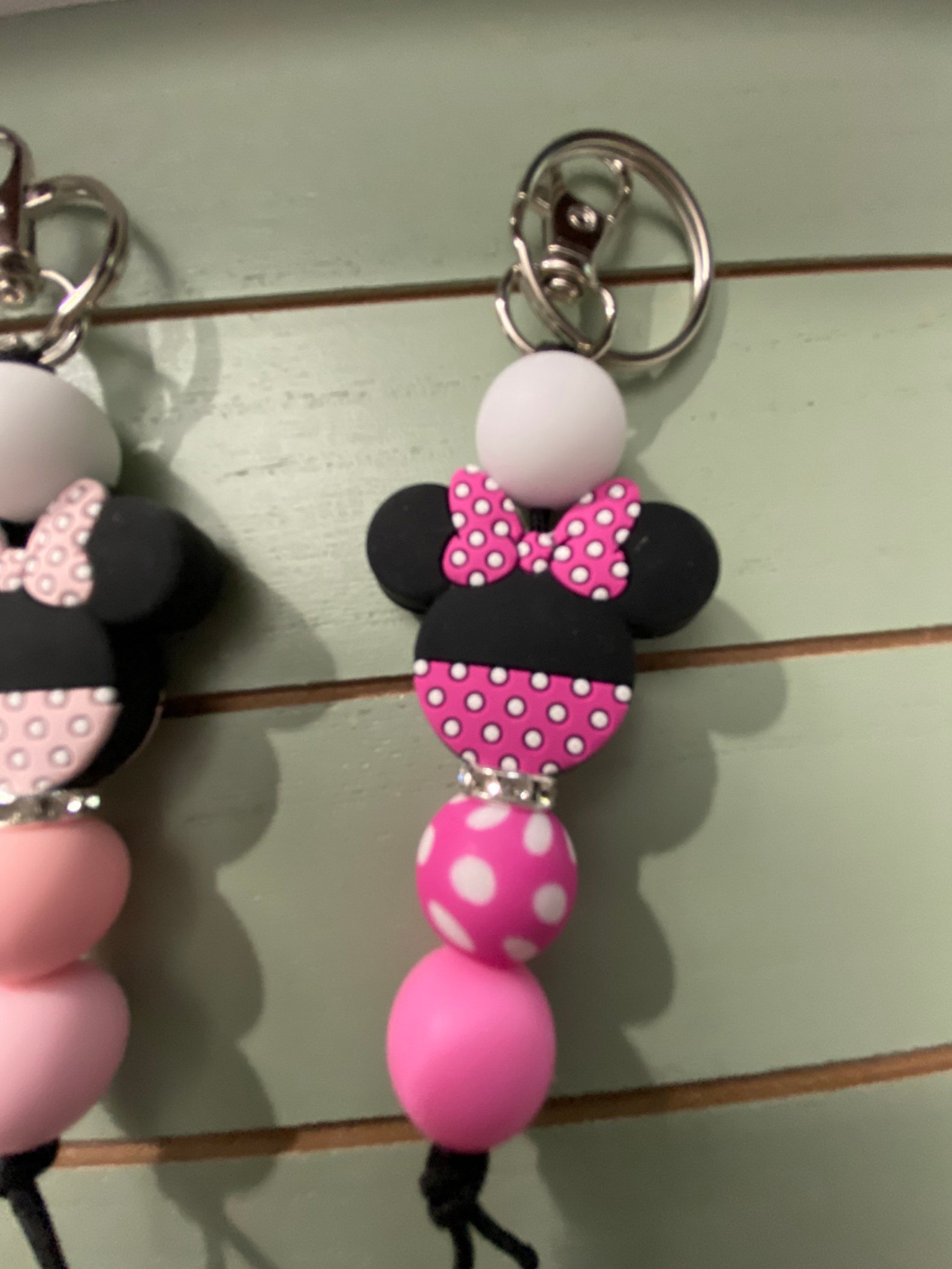 Ready to Ship Adorable Mouse Beaded Keychain/beaded Mini Keychain ...