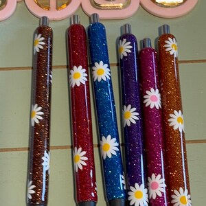 Daisy Glitter Pen, Bold Sunflower Glitter Pen With Lots of Sparkle ...