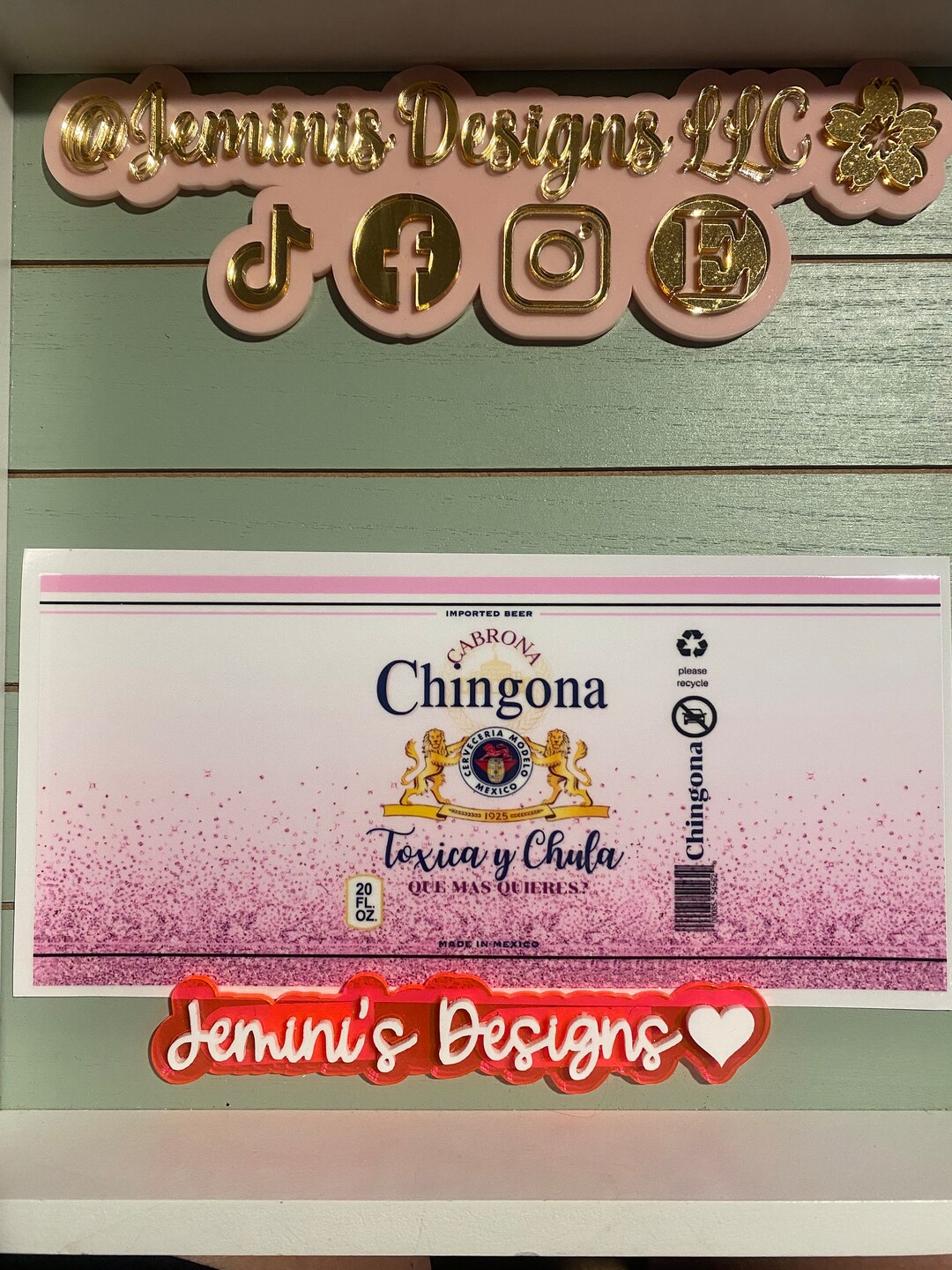 UV DTF Ready to Apply| Frida Chingona Toxica Y Chula | Uvdtf Wrap ...