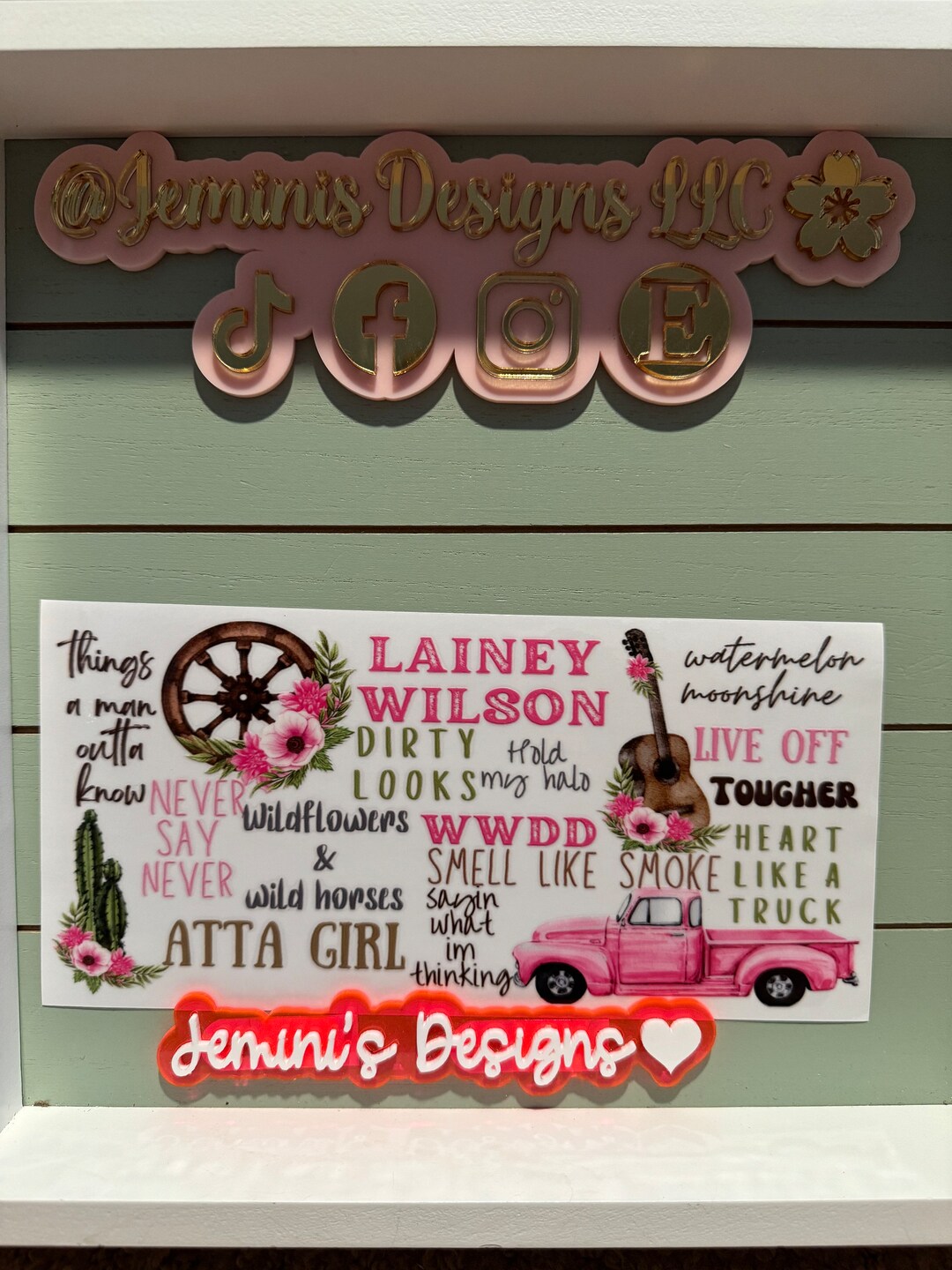 UV DTF Wilson/ Country Singer/ Ready to Press| Never Say Never| Uvdtf ...