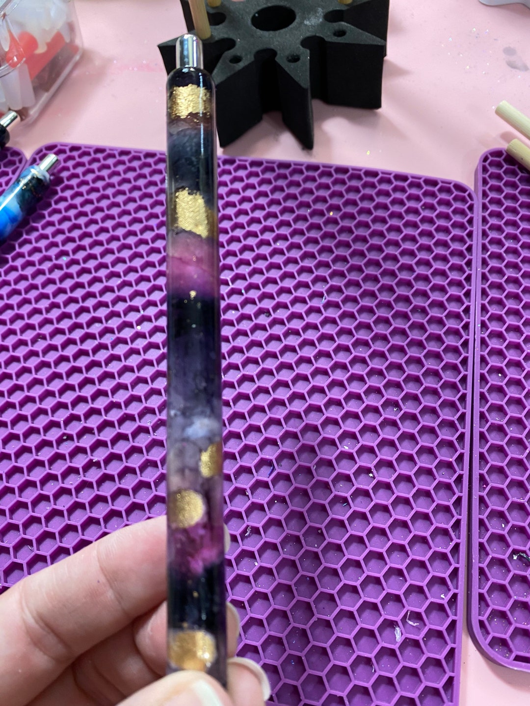 Custom Marble Gel Pens Vibrant Colors With Your Choice of Quote or Name ...