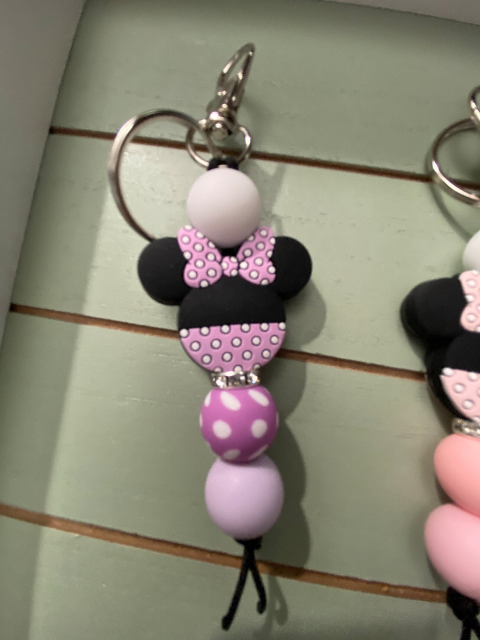 Ready to Ship Adorable Mouse Beaded Keychain/beaded Mini Keychain ...