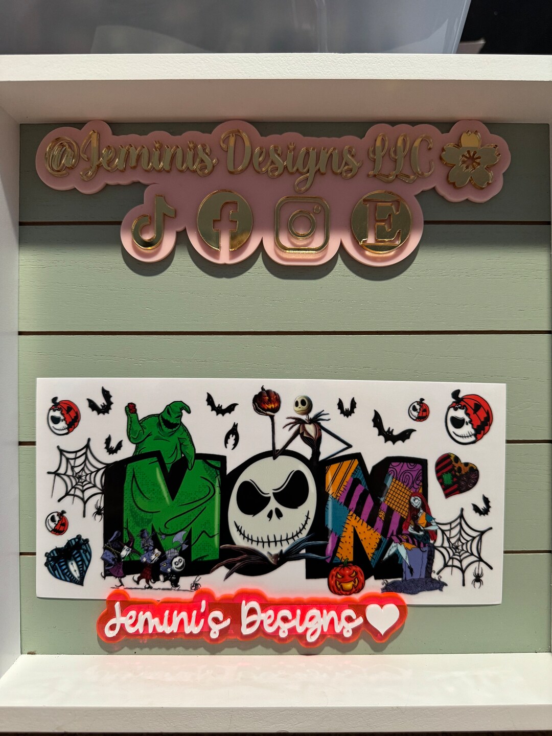 UV DTF Night Mare MOM Ready to Press| Nightmare Jack - Oogie | Uvdtf ...