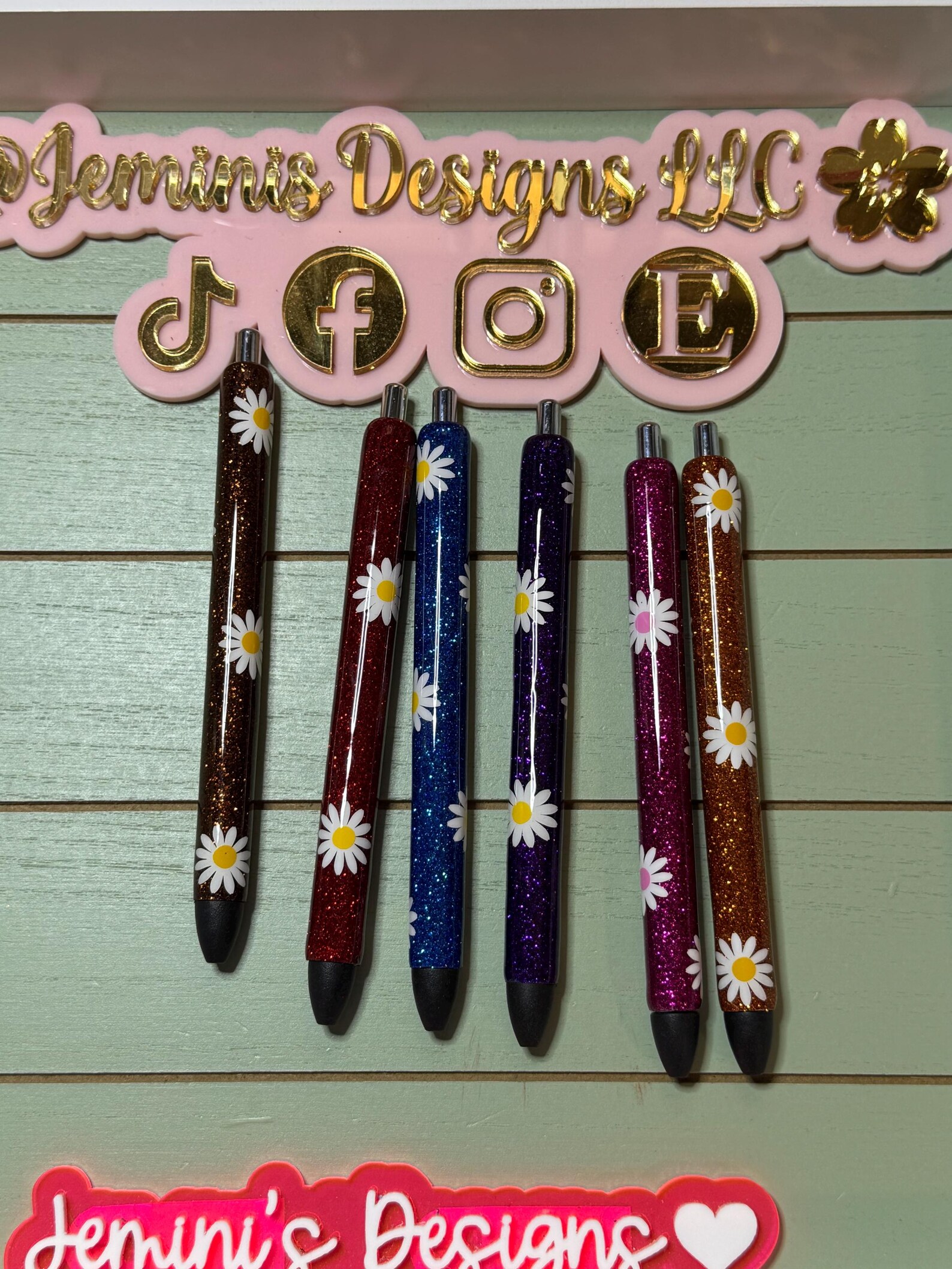 Daisy Glitter Pen, Bold Sunflower Glitter Pen With Lots of Sparkle ...
