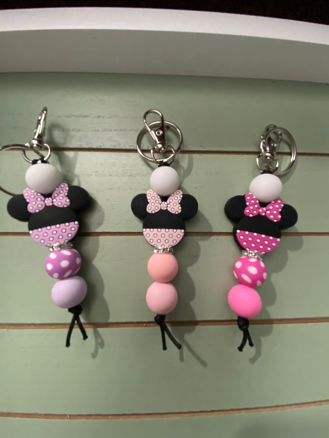 Ready to Ship Adorable Mouse Beaded Keychain/beaded Mini Keychain ...