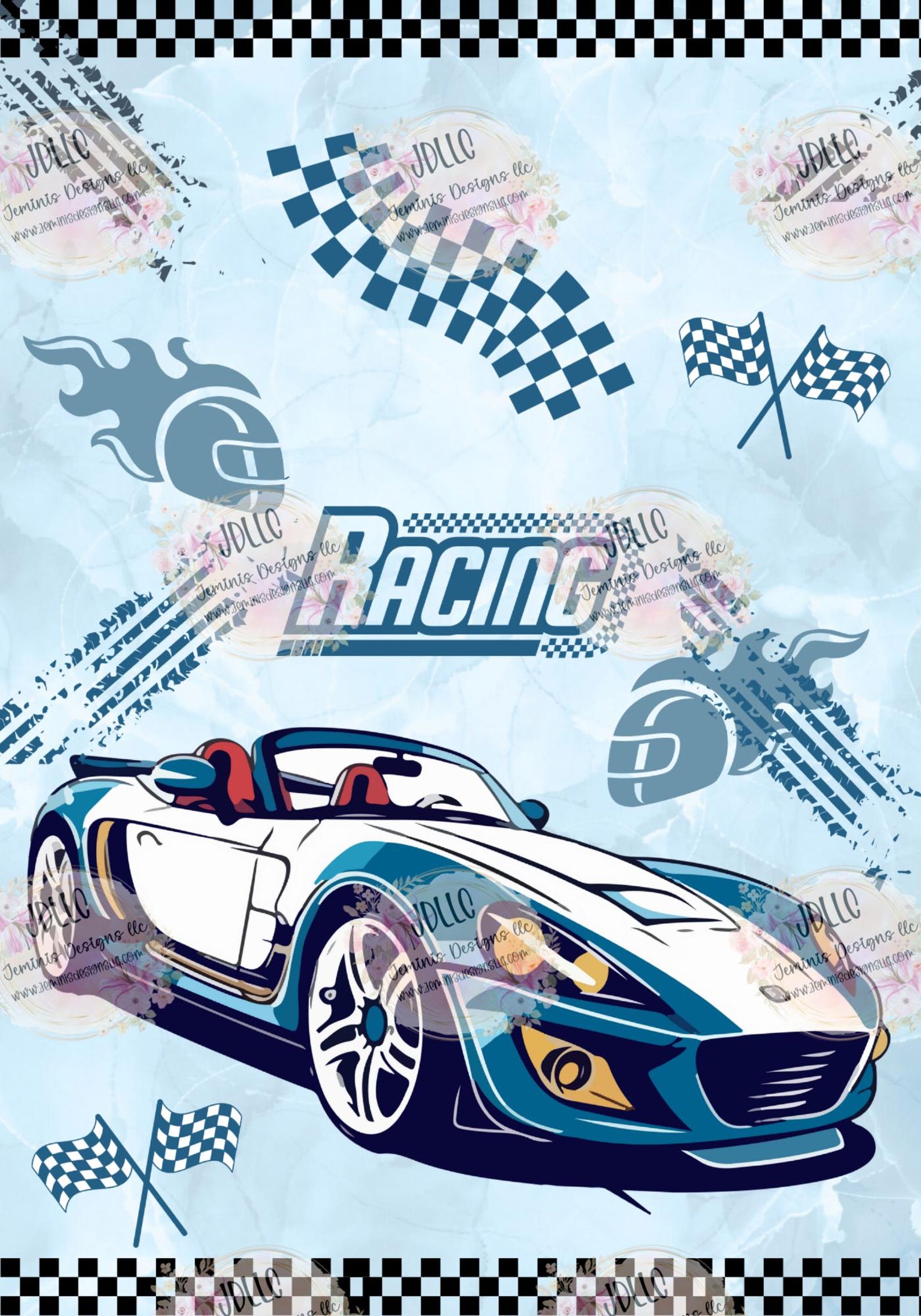 Race Cars Composition Cover PNG, Canva 5 Editable Composition Cover ...