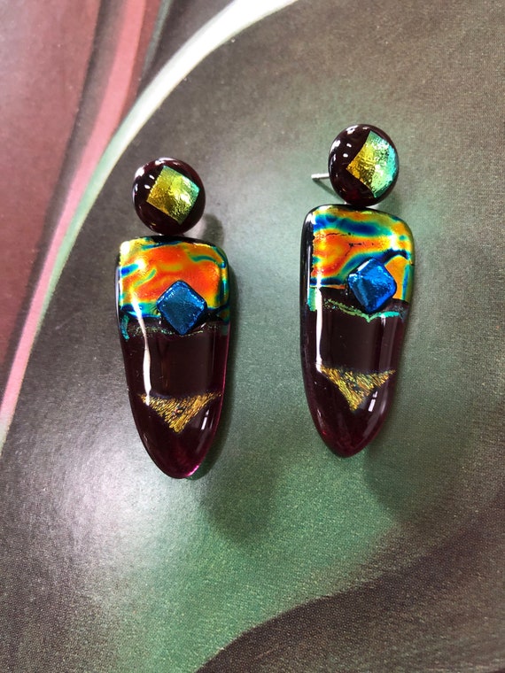 vintage colorful lucite - Gem