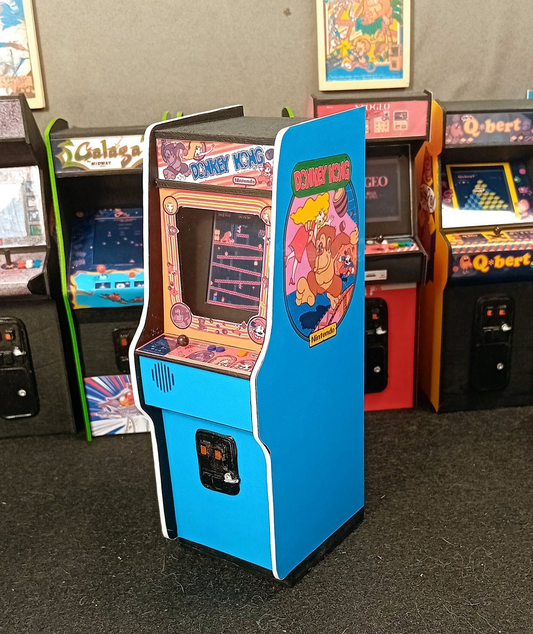 1/12 Scale Doll's House Miniature Donkey Kong Arcade Machine Cabinet ...