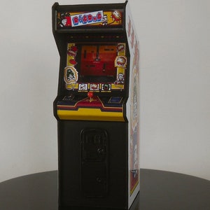 1/12 Scale Doll's House Miniature Atari Dig Dug Arcade Machine Cabinet ...