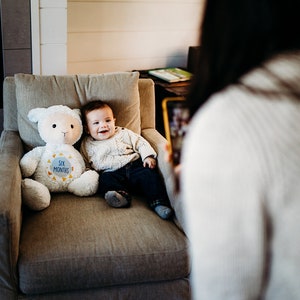 Bear Adventure Monthly Milestone Stuffed Animal, Monthly Growth Tracker ...