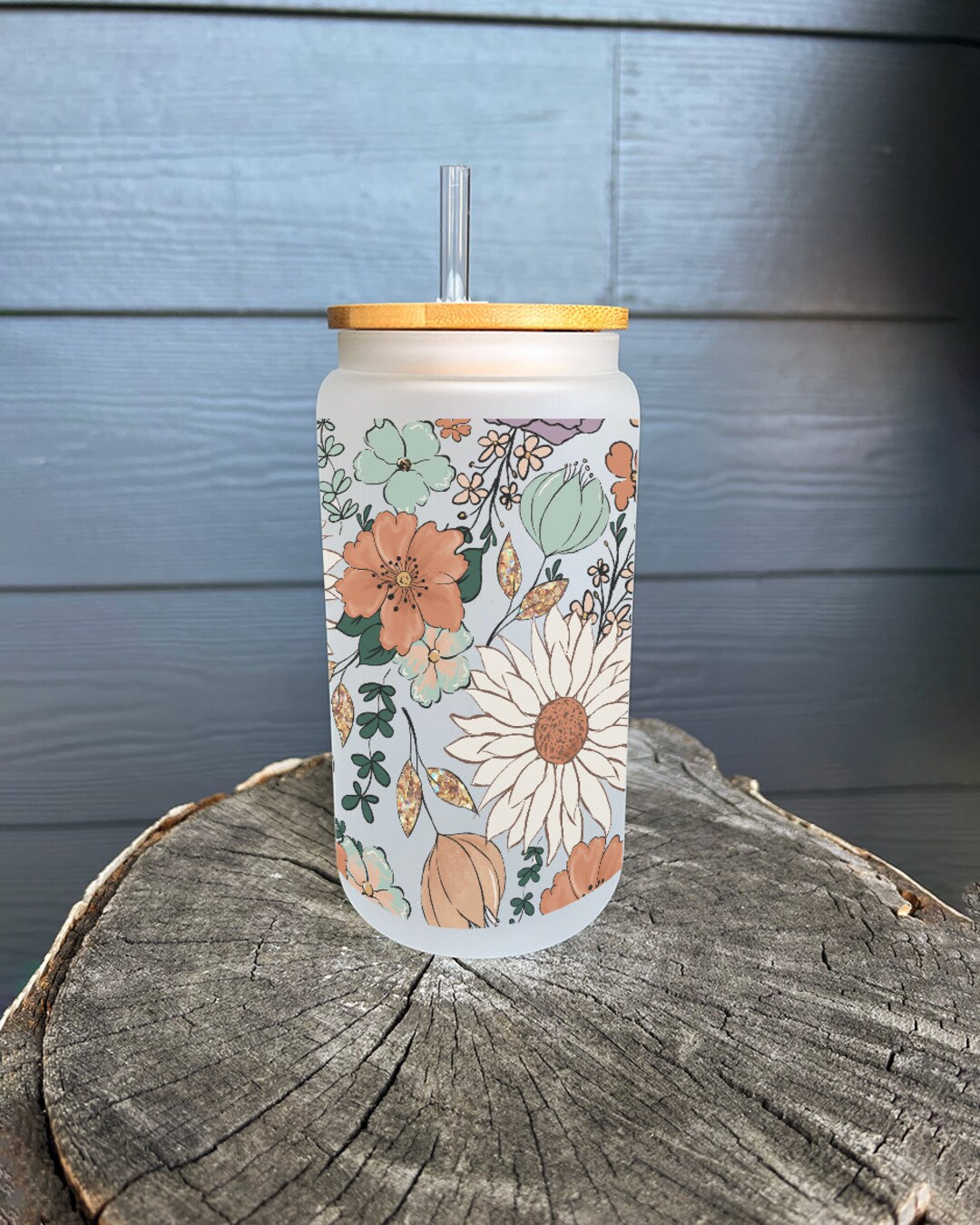 Frosted Iced Coffee Can With Lid and Straw, Beer Can Glass, Soda Can ...