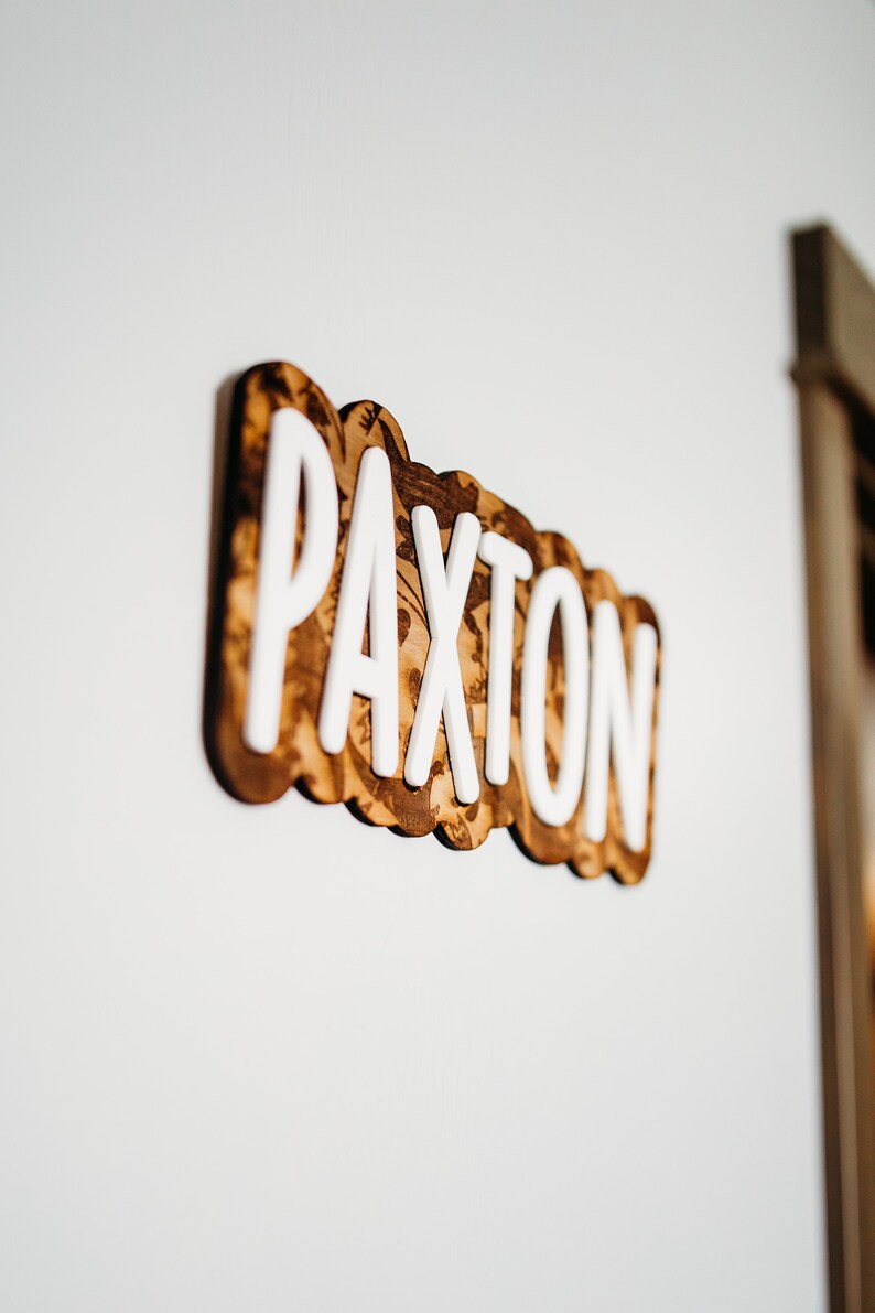 Personalized Name Sign, Baby Room Name Sign, Nursery Sign, Cut Out Sign ...