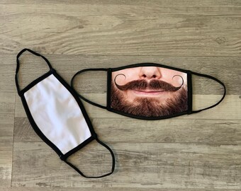 Mustache Face Mask - Etsy